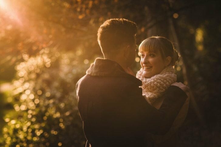 early spring engagement shoot in Bournemouth Gardens